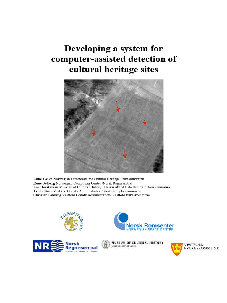 Computer-Assisted Detection of Heritage Sites | PDF | Image ...
