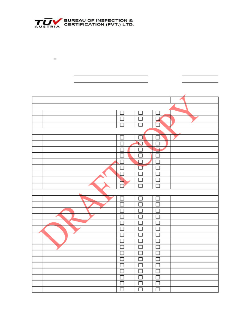 VEHICLE INSPECTION CHECKLIST Draft | PDF | Vehicles | Wheeled Vehicles