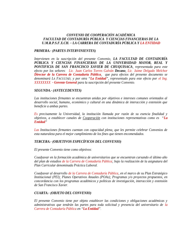 001 2025 Convenio de Practica Laboral Oficial | PDF | Contador | Maestros