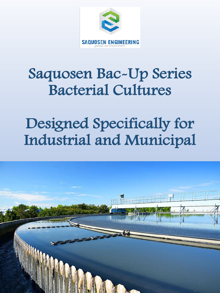 BAC-UP 95: Advanced Wastewater Cultures | PDF | Sewage Treatment ...