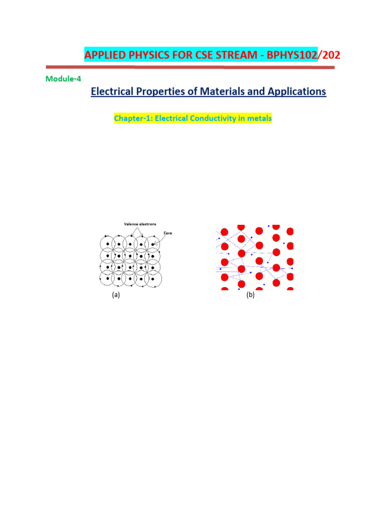 Matthiessen's Rule in Electrical Conductivity | PDF | Superconductivity ...