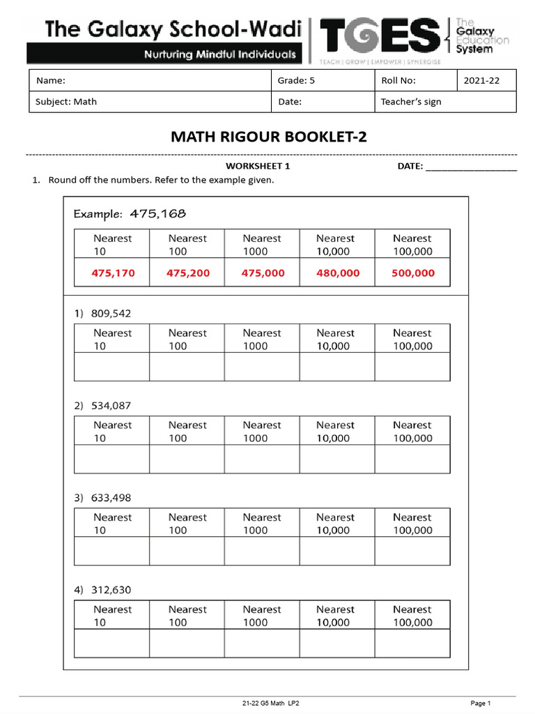 21-22 G5 Math Rigour Booklet 2 - Google Docs (3) | PDF
