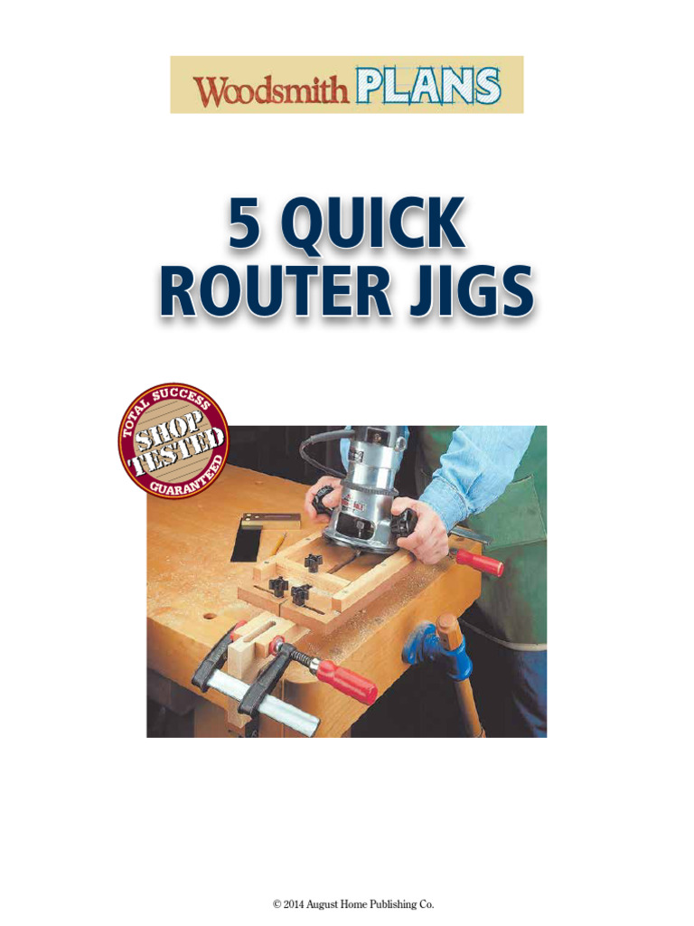 5 Essential Router Jigs for Woodworking | PDF | Screw | Woodworking