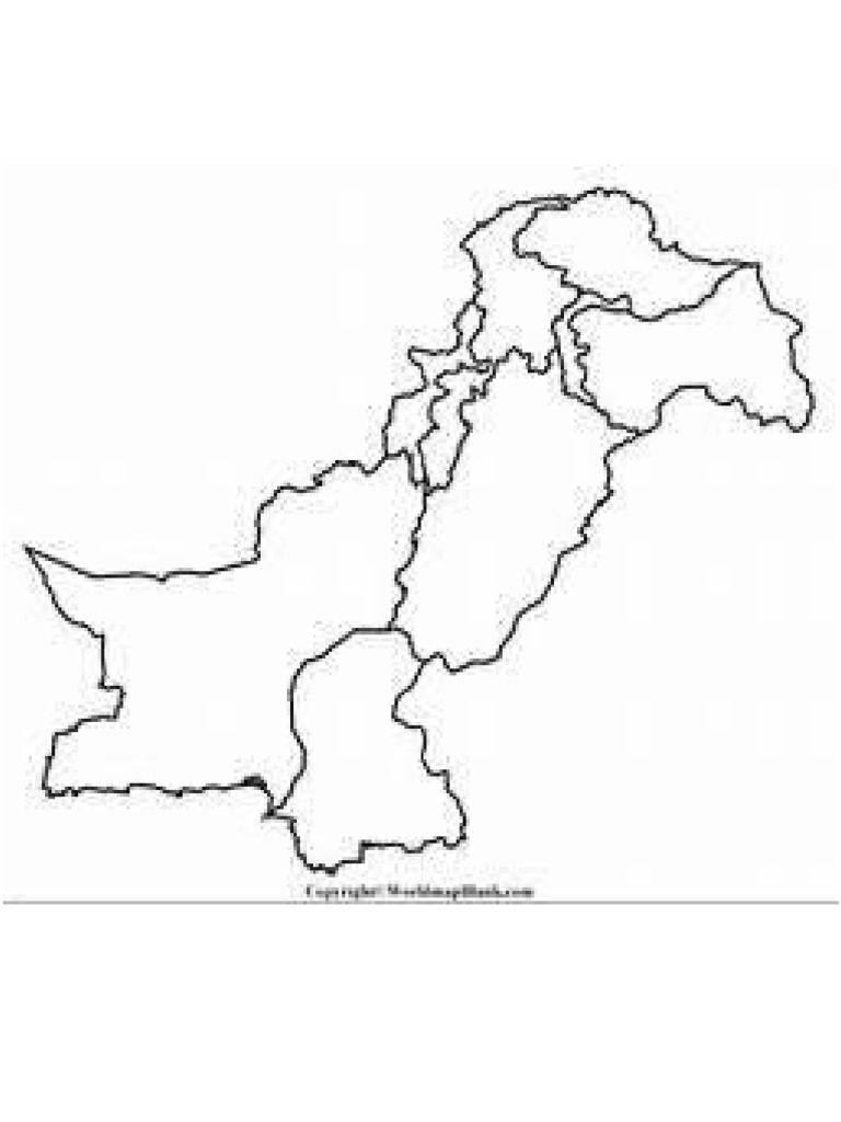 Blank Map of Pakistan | PDF