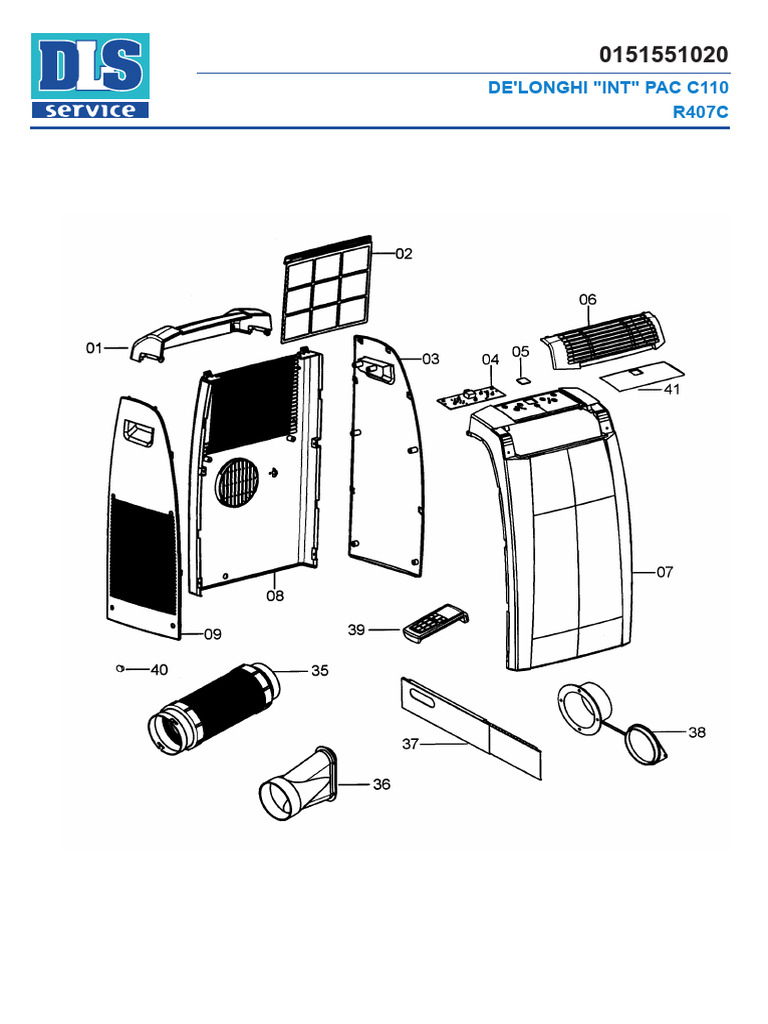 De'Longhi PAC C110 Service Manual | PDF | Temperature | Thermodynamics
