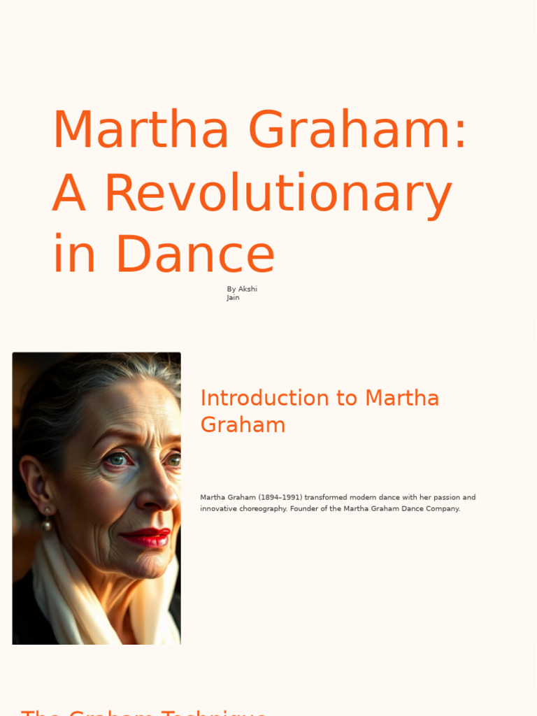 Martha Graham - A Revolutionary in Dance | PDF | Dances | Performing Arts