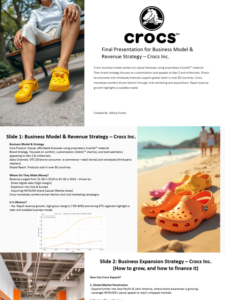 Crocs Inc. Business Model & Growth Strategy | PDF | Income Statement ...