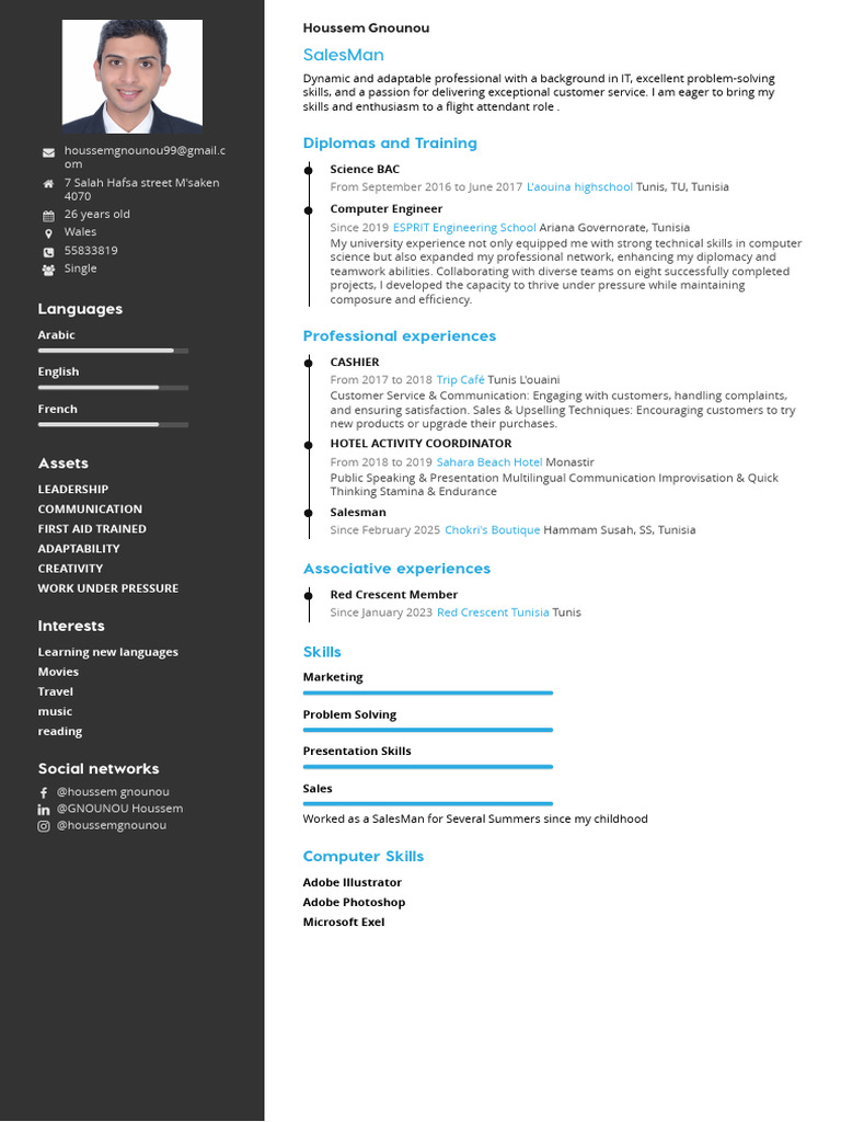 CV 2025-04-03 Houssem Gnounou | PDF