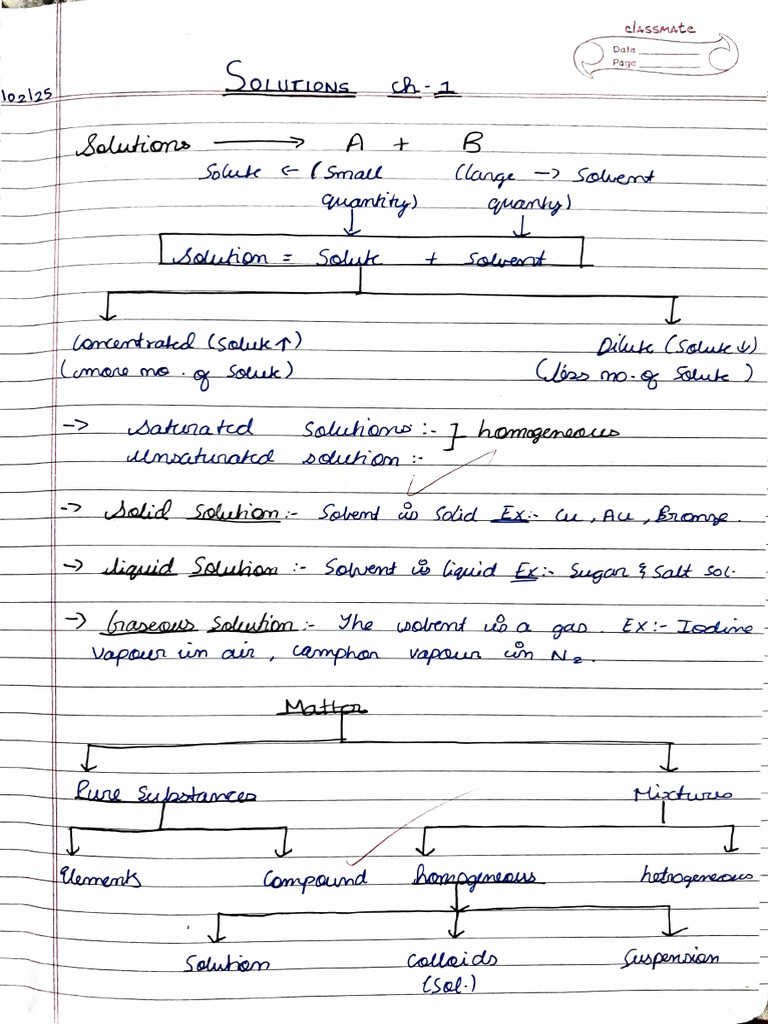 Ch-1 Solutions Notes | PDF