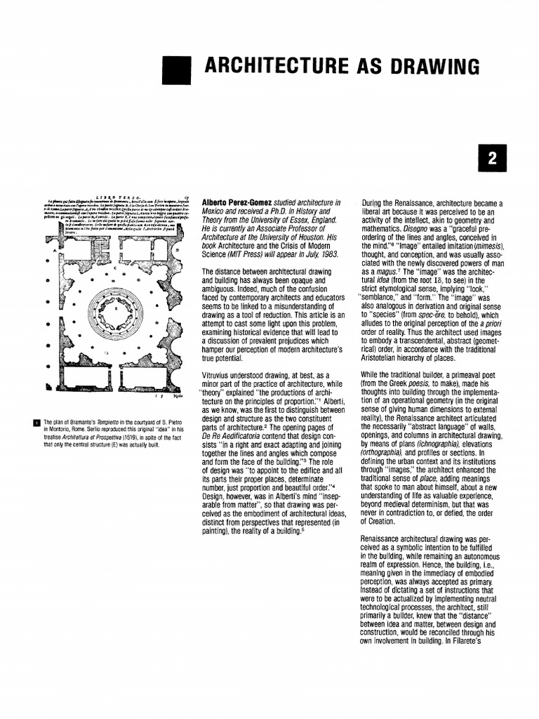 Architecture - As - Drawing | PDF