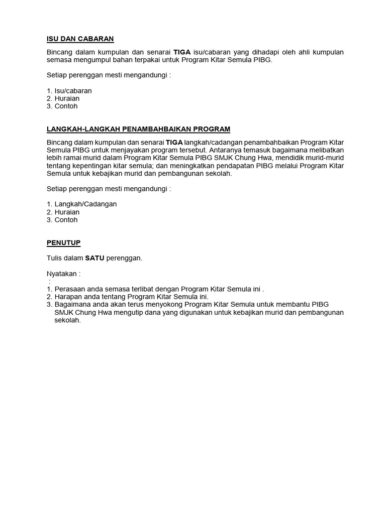 Isu Dan Cabaran (1) | PDF