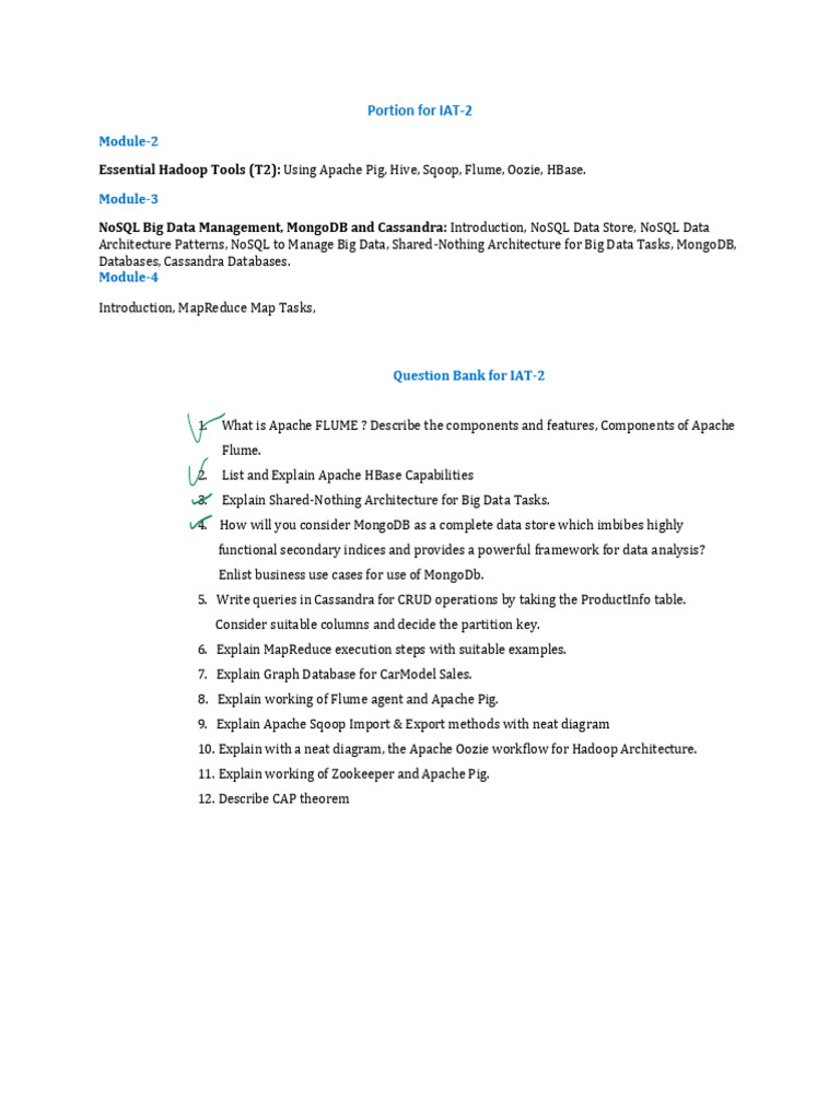 IAT-2 Question Bank Overview | PDF