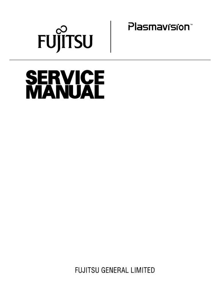Fujitsu P42vca20uh Plazmavision | PDF | Power Supply | Ac Power Plugs ...