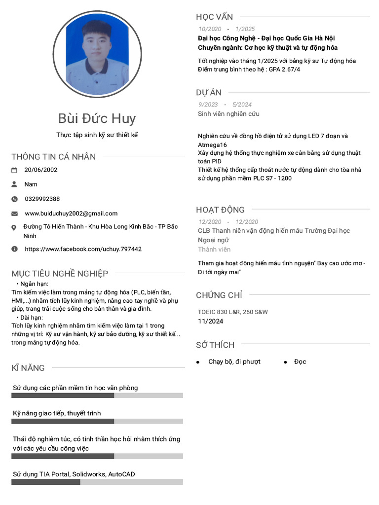 Bui Duc Huy TopCV - VN 020225.225209 | PDF