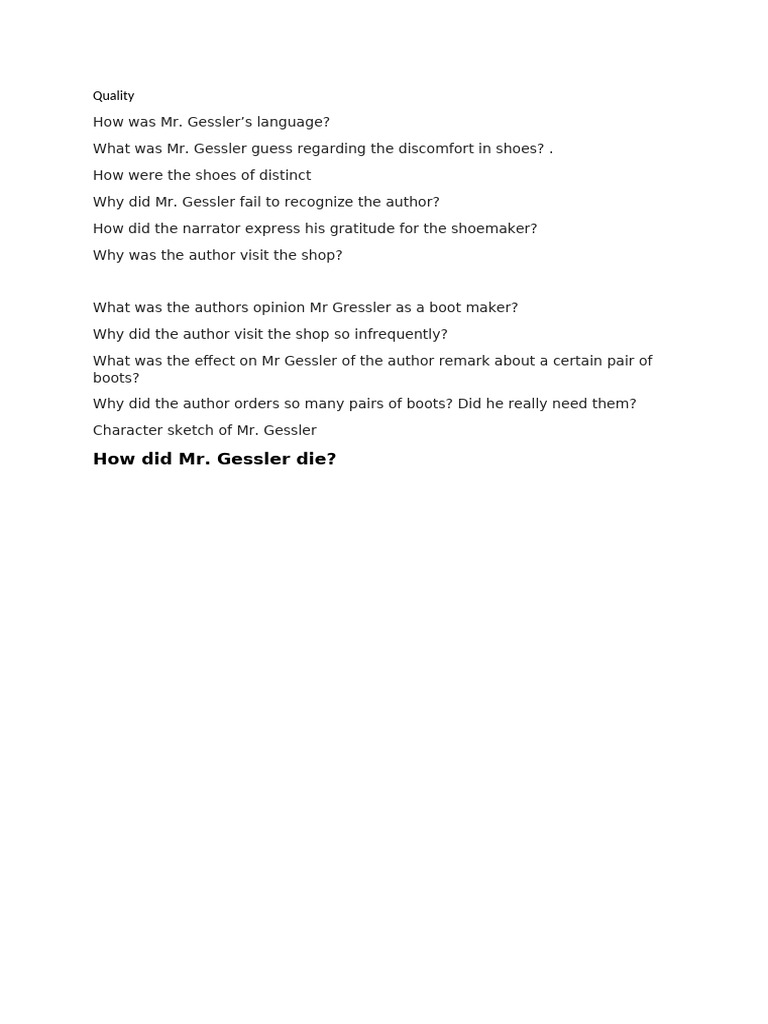 Quality | PDF