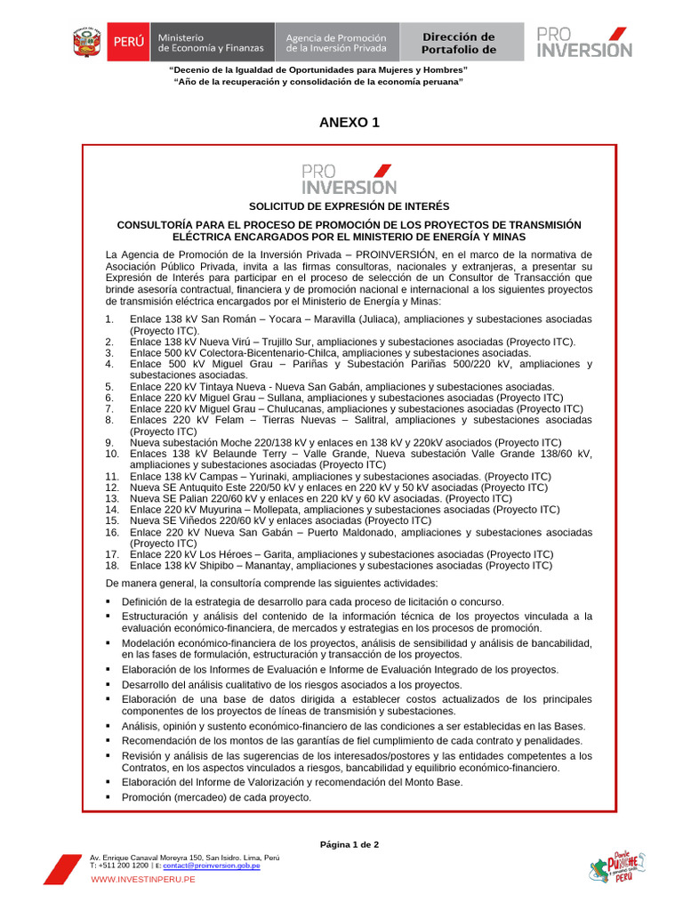 1 Anexo 1 Aviso Solicitud de Expresion de Interes 060325 | PDF