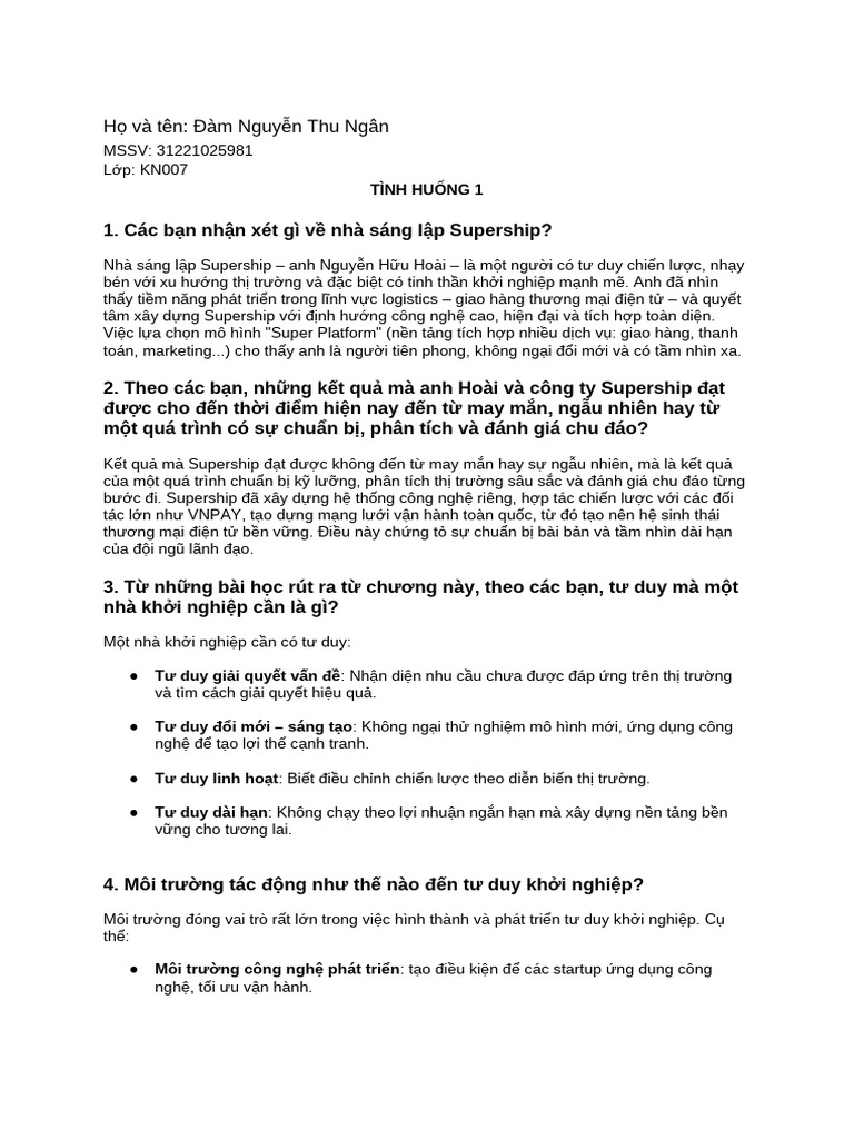 Bài cá nhân KNKD | PDF