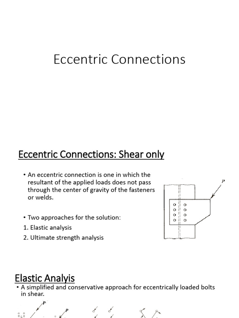 Eccentric Connections in Steel Structures | PDF | Structural ...