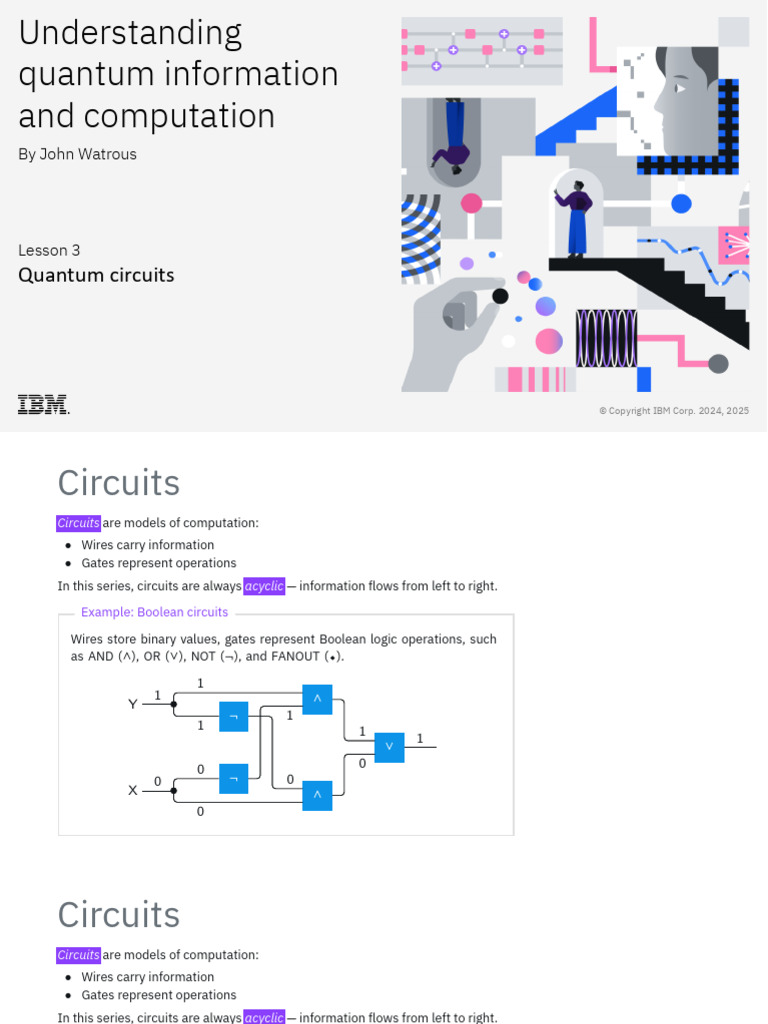 03 Quantum Circuits Slides | PDF | Basis (Linear Algebra) | Algebra