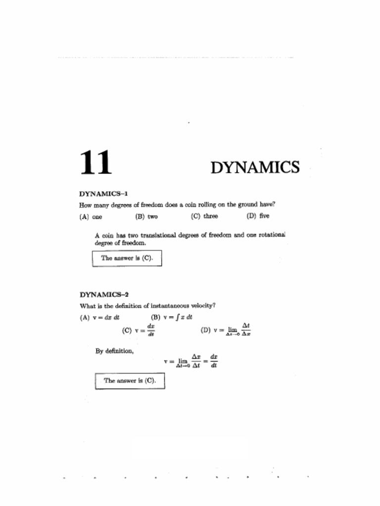 Dynamics | PDF