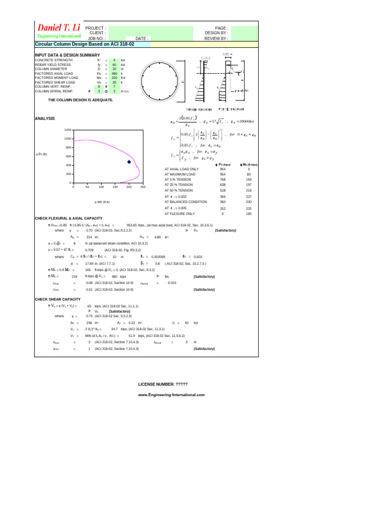 Circular Column | PDF | Building Materials | Deformation (Mechanics)