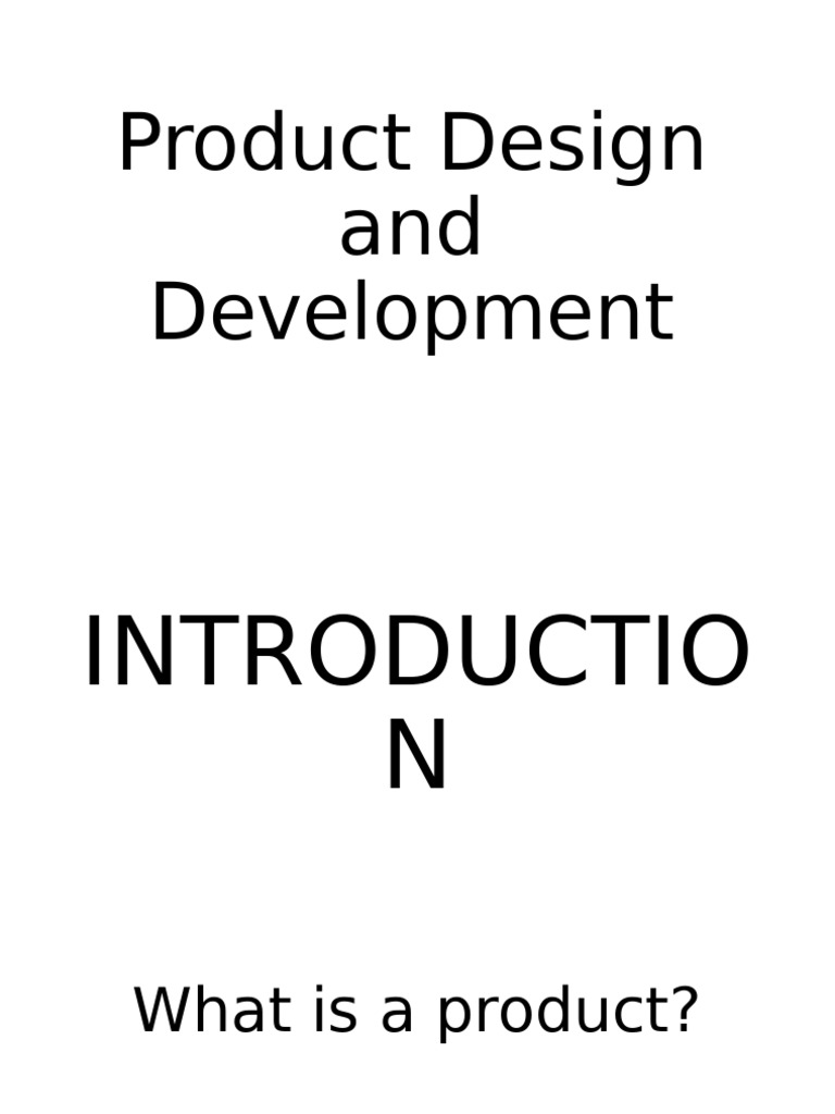 Introduction To Product Design and Development | PDF | Marketing | Business