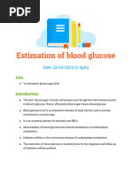 Blood Sugar Estimation via GOD-POD Method | PDF | Glucose | Hydrogen Peroxide