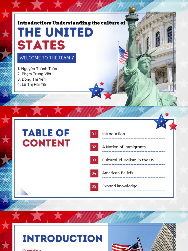 Introduction Understanding the Culture of the United States Nhom 7 ...