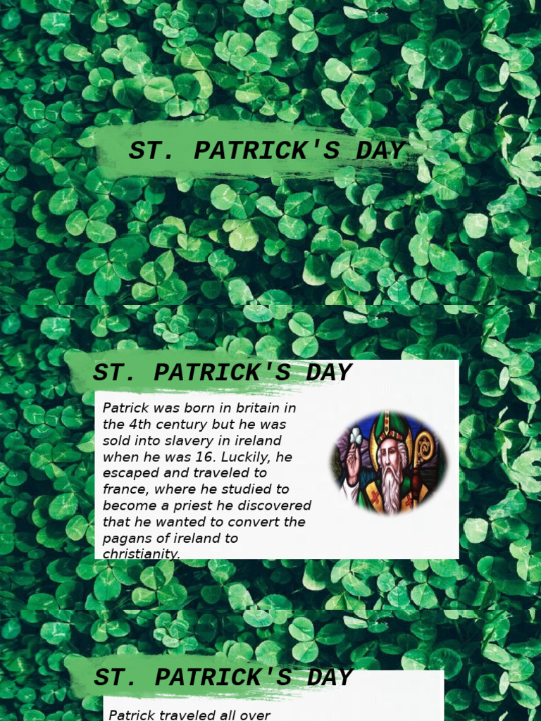 HAPPY SANIT PATRICK DAY! | PDF