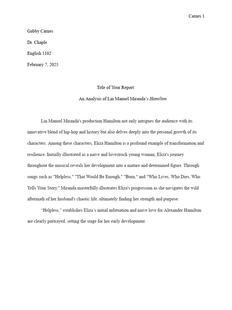 Hamilton Intro | PDF