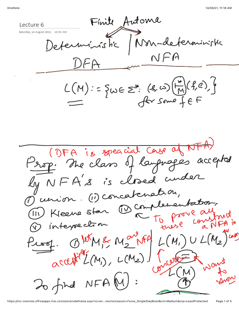 Theory of Computation, ch2 Lec6 | PDF