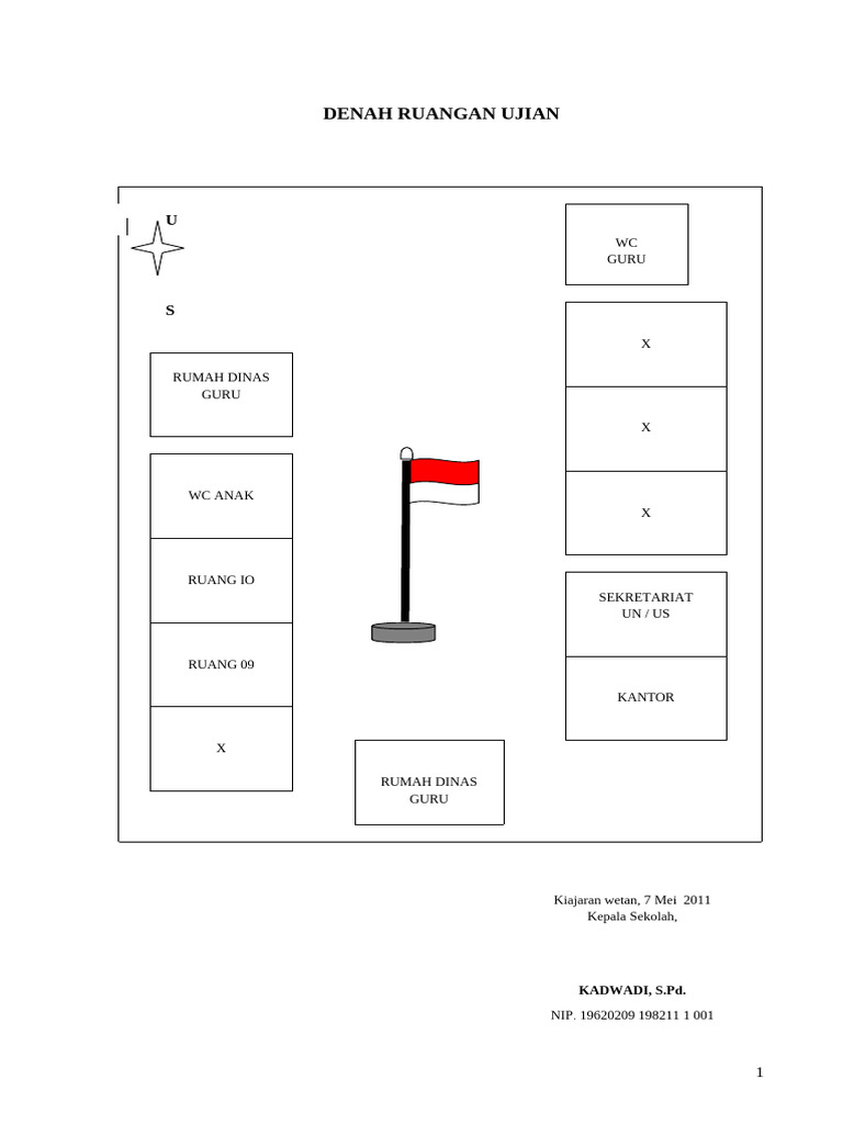 Denah Ruang Ujian | PDF