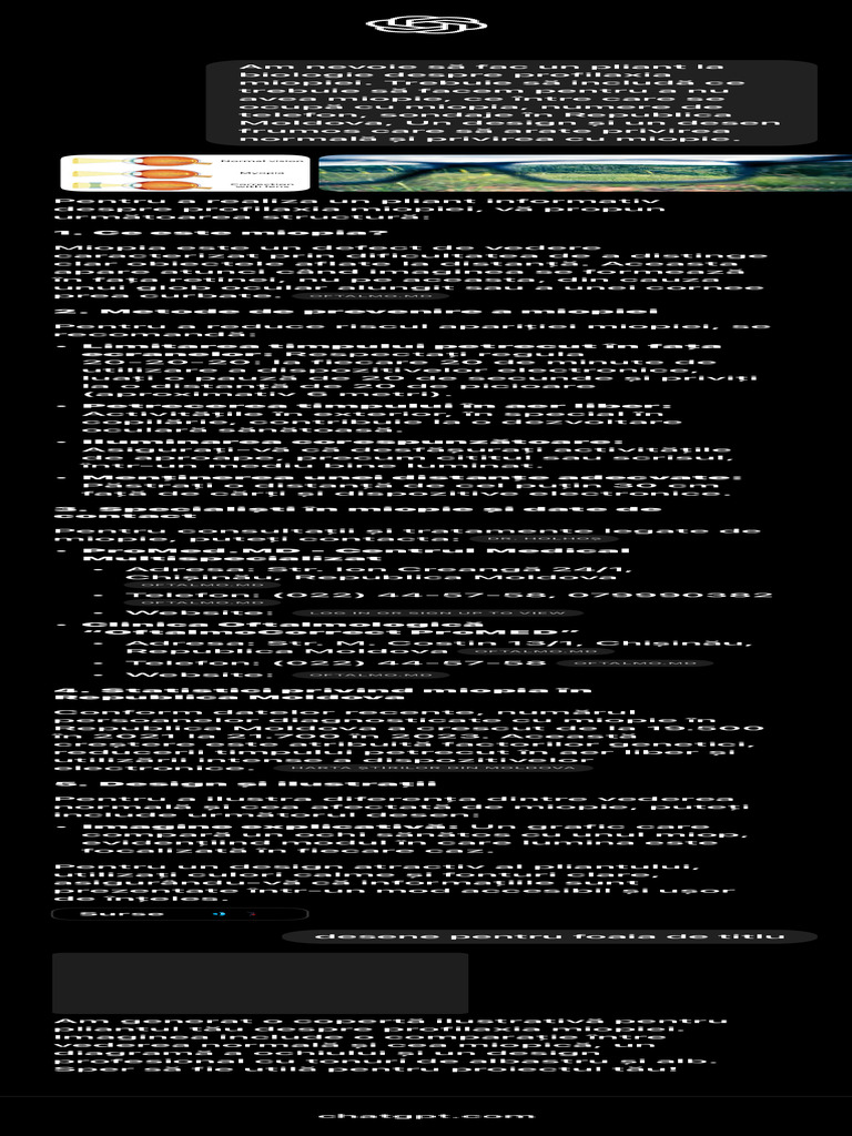 Pliant Profilaxia Miopiei | PDF