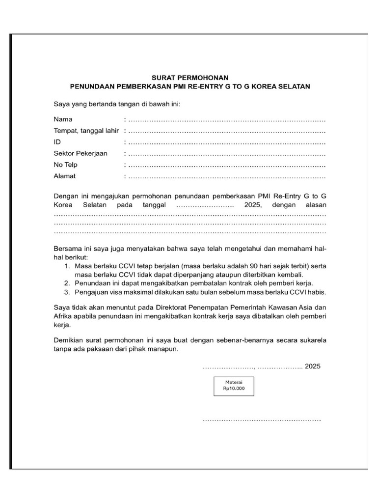 Surat Permohonan | PDF