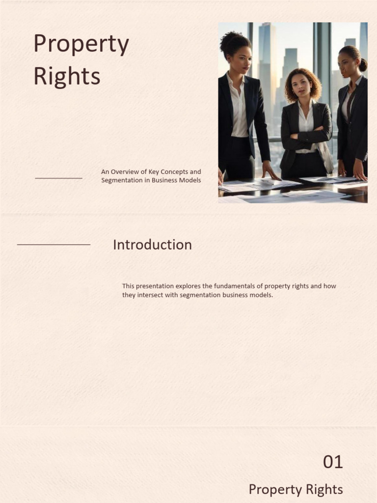 Property-Rights-and-Segmentaion-Business-Model | PDF | Market ...
