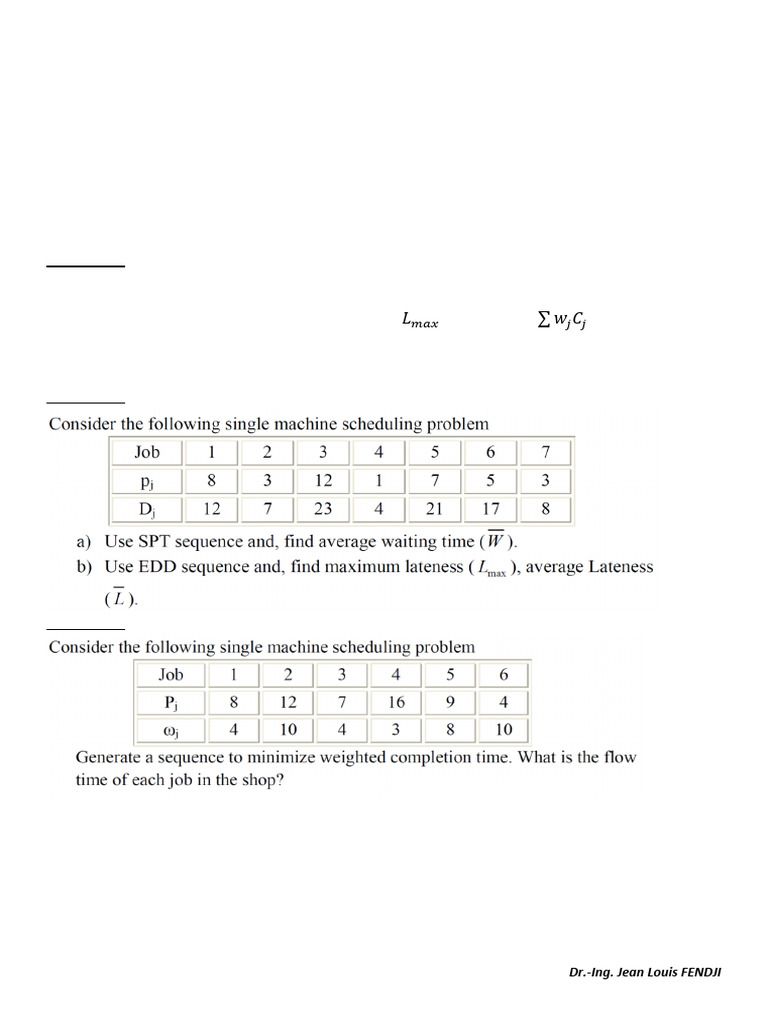 CC Ordonnacement 2020 | PDF