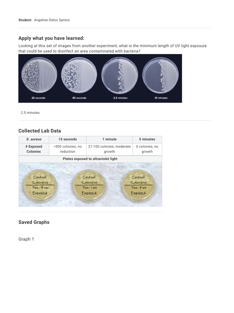 Control of Microbial Growth-Effect of UV Light | PDF