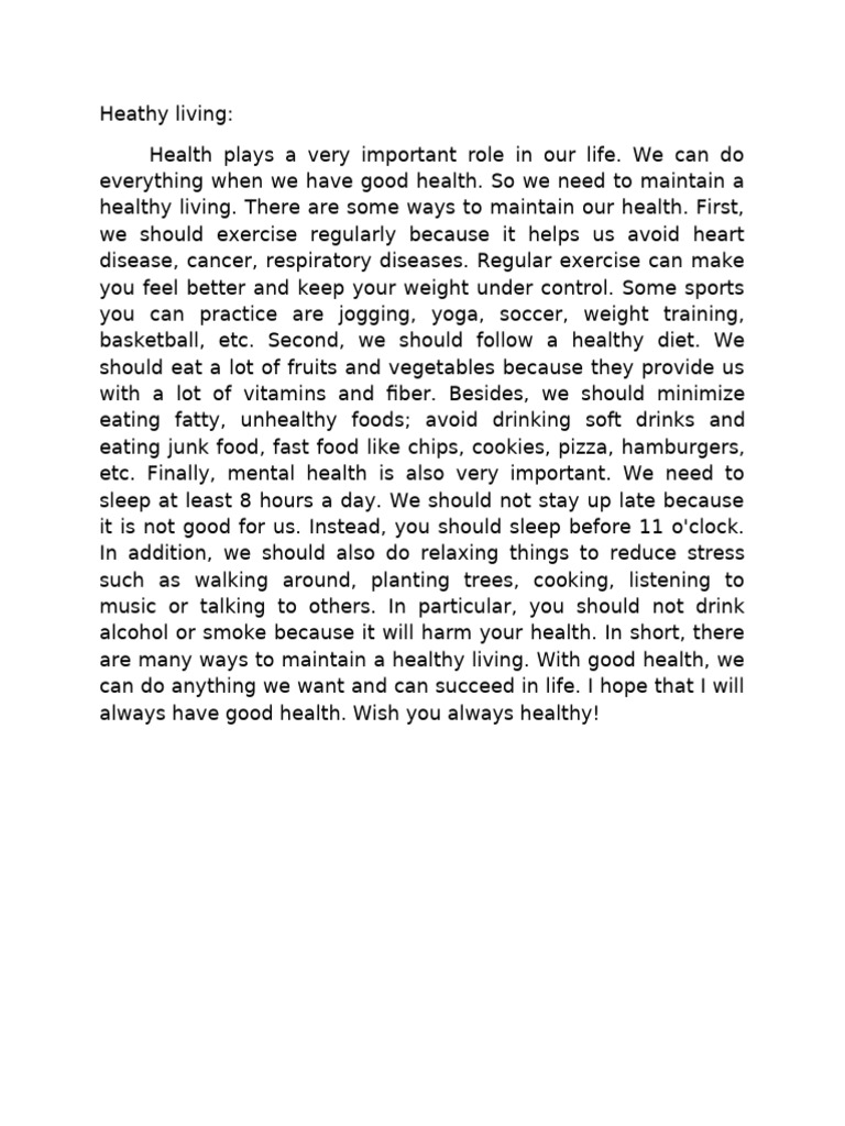 Heathy Living | PDF