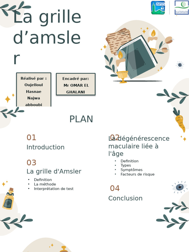 Grille d'Amsler | PDF | Maladies et troubles | Spécialités médicales