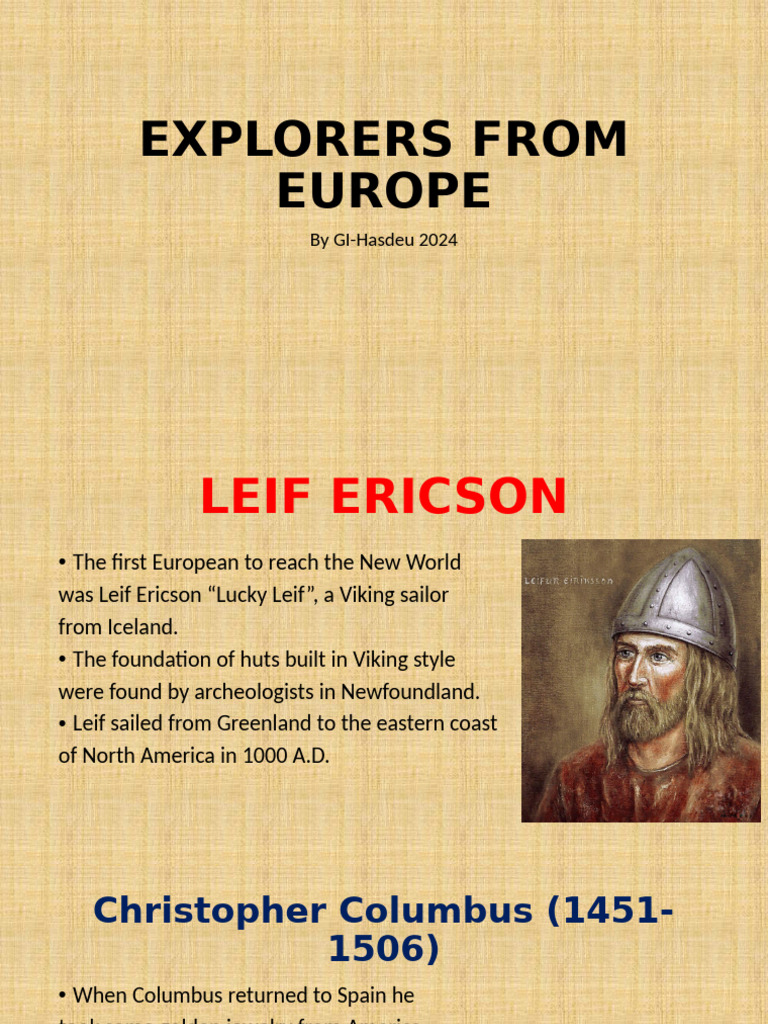 European Explorers of the New World | PDF
