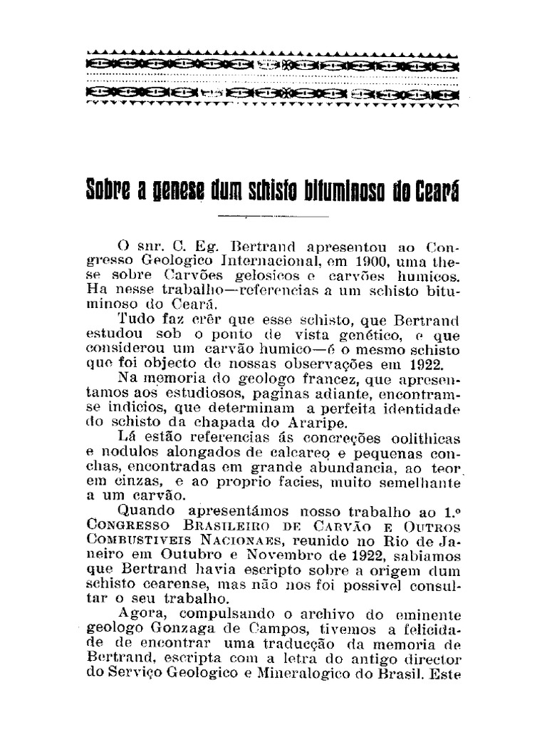 Sobre A GENESES Do Ceara | PDF