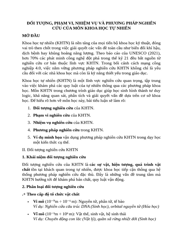KHTN | PDF