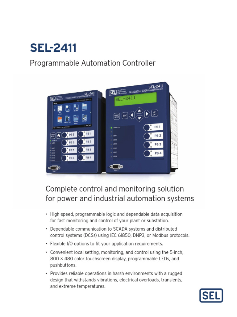 2411 PF00122 | PDF | Scada | Programmable Logic Controller