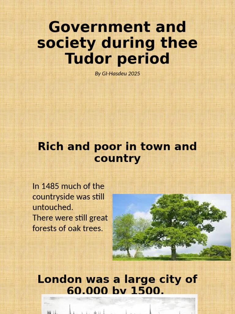Government and Society During Tudor Period | PDF