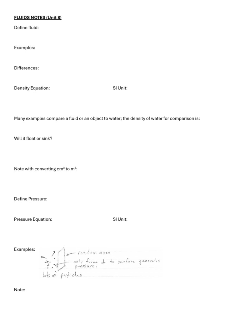 Static Fluids and Hydrostatic Principles | PDF