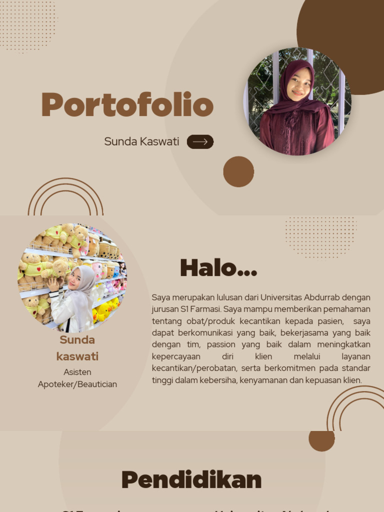 Contoh Portofolio Apoteker Fresh Graduate | PDF