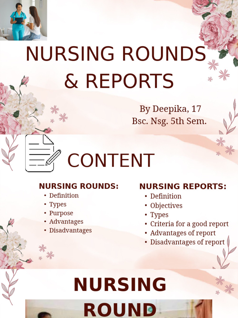 Nursing Rounds and Report _20250309_200227_0000 | PDF | Nursing ...