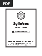 NOF Junior Olympiad Syllabus For UKG-upper KG | PDF