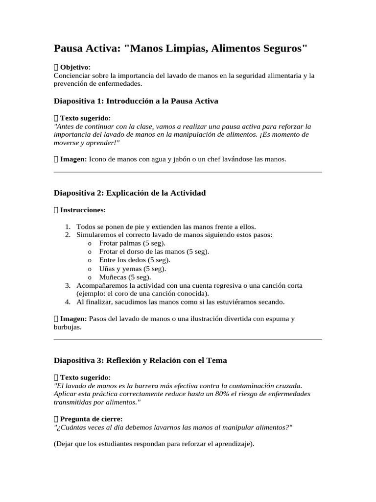 Pausa Activa | PDF