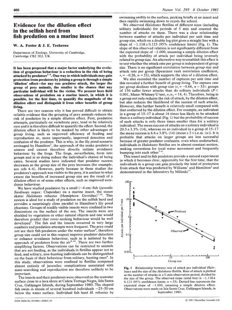 Evidence For The Dilution Effect in TH | PDF